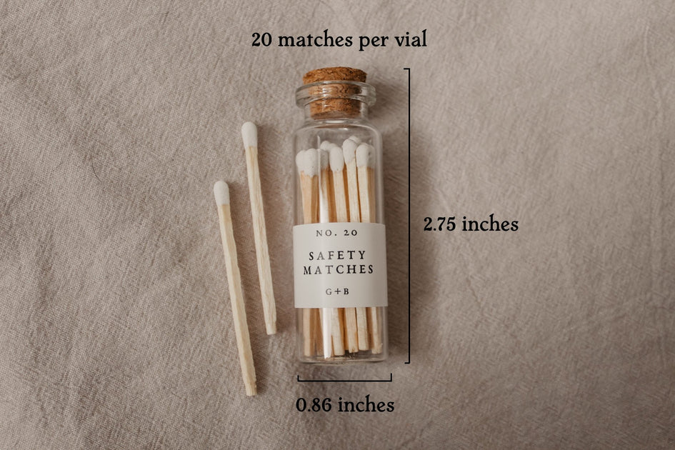 Glass Bottle of Matches | Bookish Aesthetic Apothecary Matches ...
